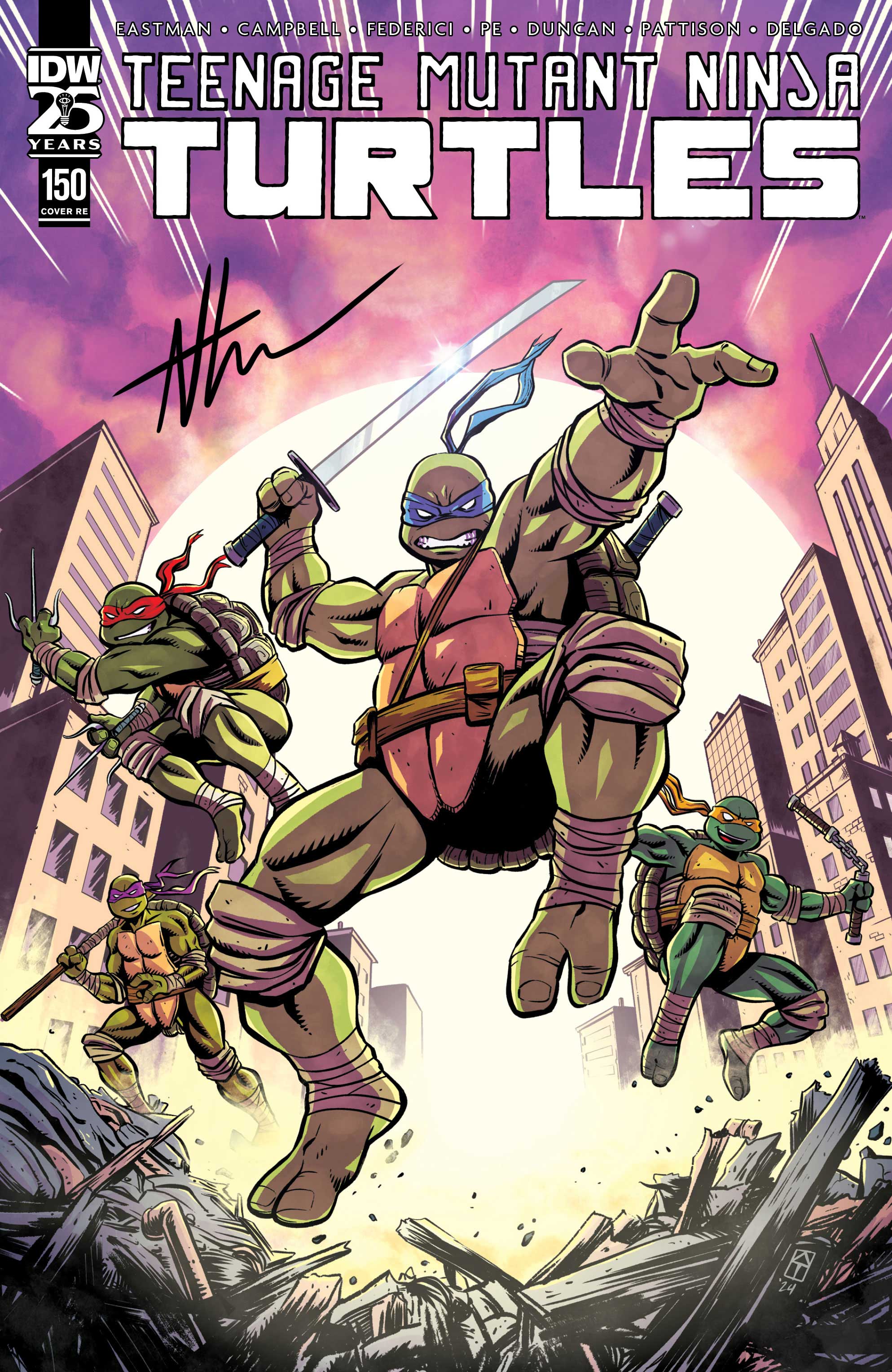 TMNT #150 Kuya's Collectibles Show Variant SIGNED | Kuya's Collectibles ...